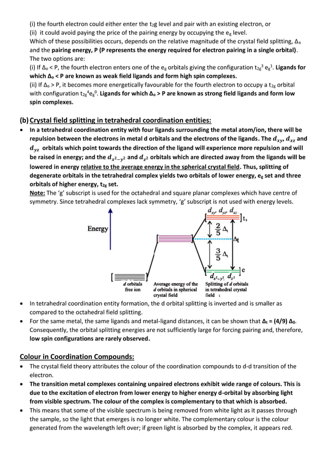 Notes-Coordination compounds.pdf | Chemistry | Science