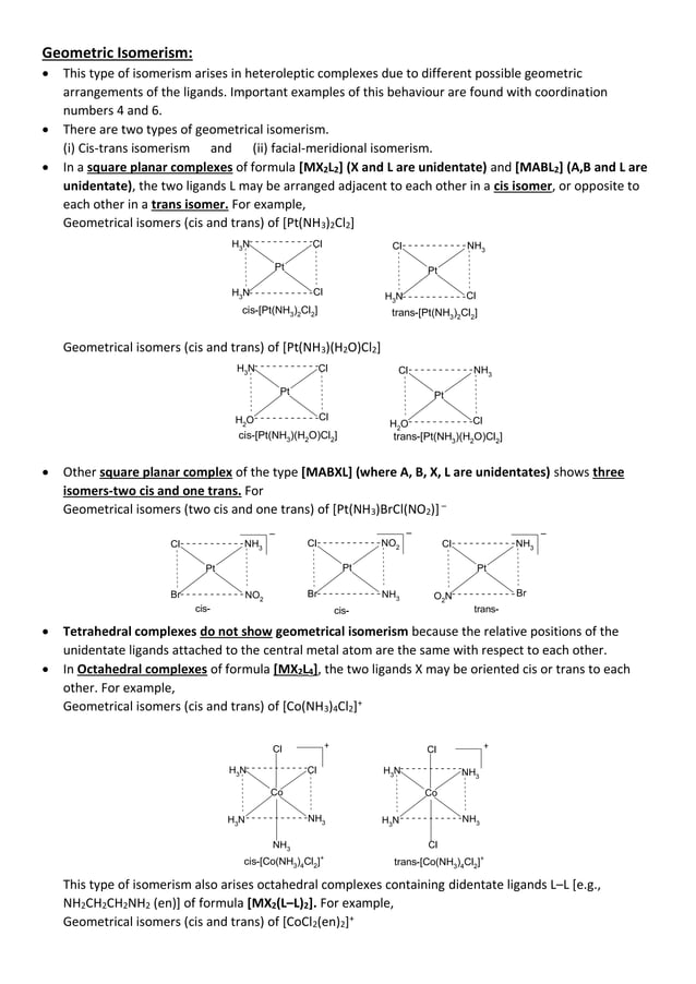 Notes-Coordination compounds.pdf | Chemistry | Science