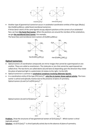 Notes-Coordination compounds.pdf | Chemistry | Science