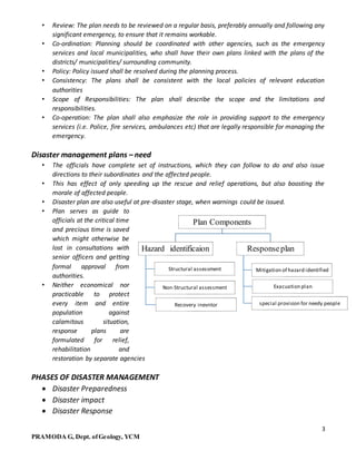 Disaster Management System in India - Notes | DOCX