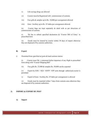 Notes customs (1) | PDF