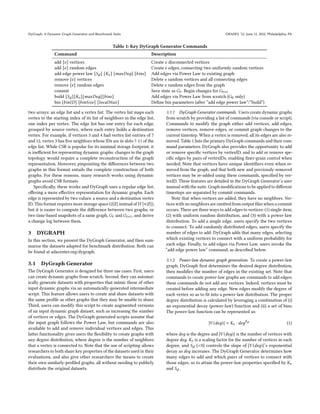 DyGraph: A Dynamic Graph Generator and Benchmark Suite : NOTES | PDF ...