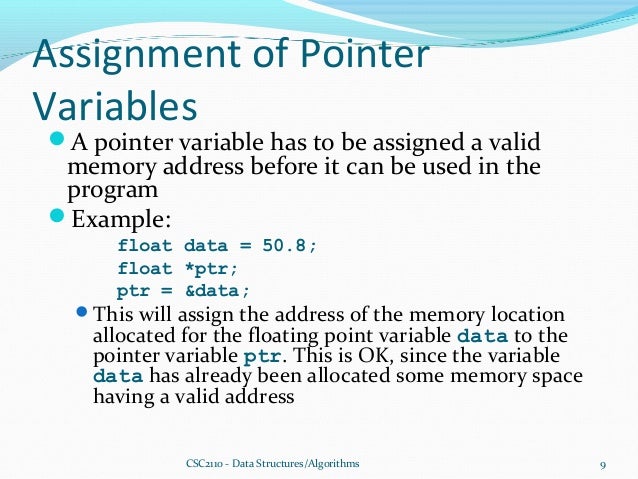 Notes fp201-pointer notes