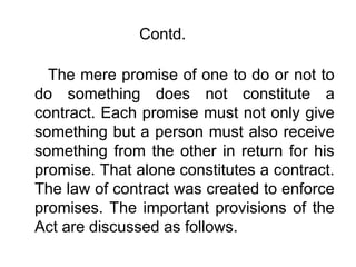 Notes-Indian Contract Act-Ppt.ppt 1872 note | PPT
