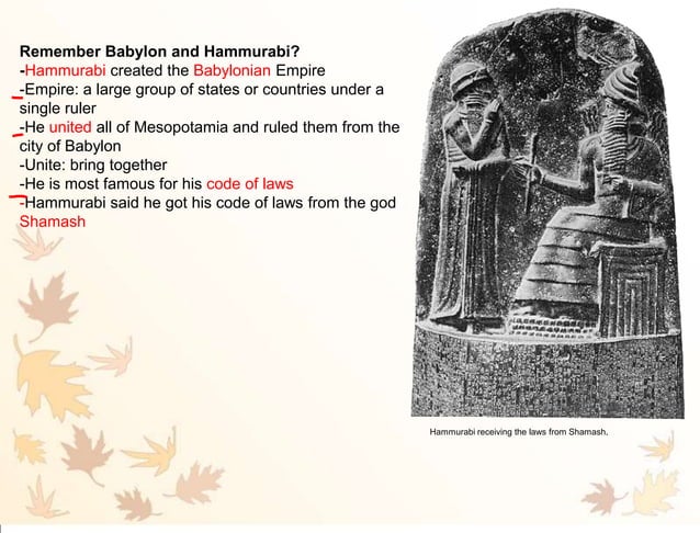 Mesopotamia 4 - Hammurabi | PPT