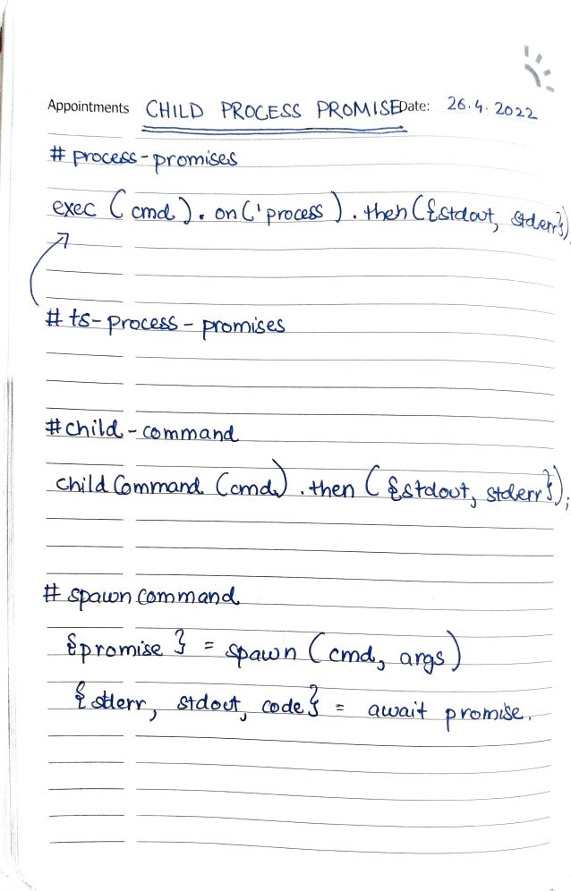 Survey for extra-child-process package : NOTES | PDF