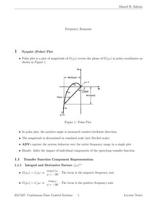 Notes nyquist plot and stability criteria | PDF