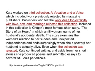 Kate Chopins The Story of an Hour | PPT