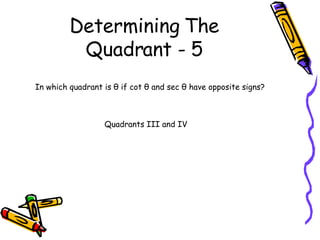 Notes on quadrants | PPT