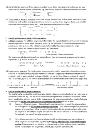 Notes-Polymers.pdf | Chemistry | Science