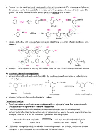 Notes-Polymers.pdf | Chemistry | Science