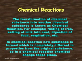 Types of Chemical Reactions | PPT