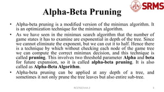 AI algorithms with alpha beta stratagy 1 | PPT