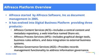 Alfresco Workshop: Introduction to Records Management Using Alfresco Governance Services | PDF