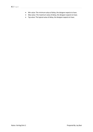 Notes: Verilog Part 2 - Modules and Ports - Structural Modeling (Gate ...