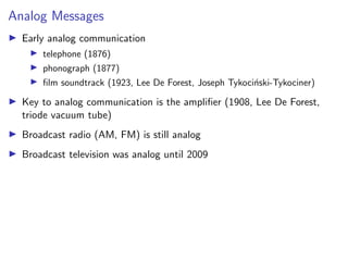 lecture 1: introduction to wired and wireless communications | PDF