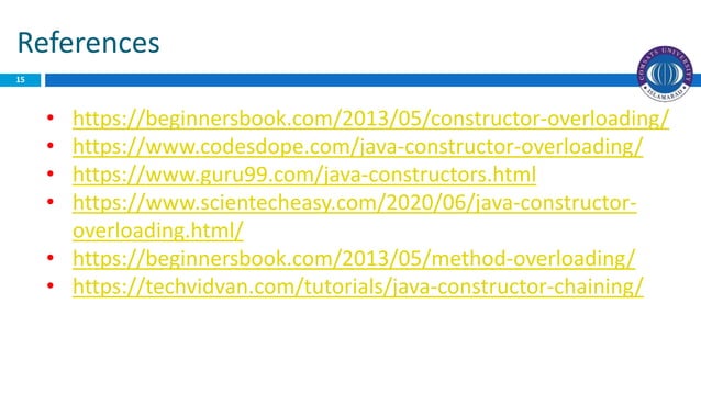 Java Constructor | PPTX | Programming Languages | Computing