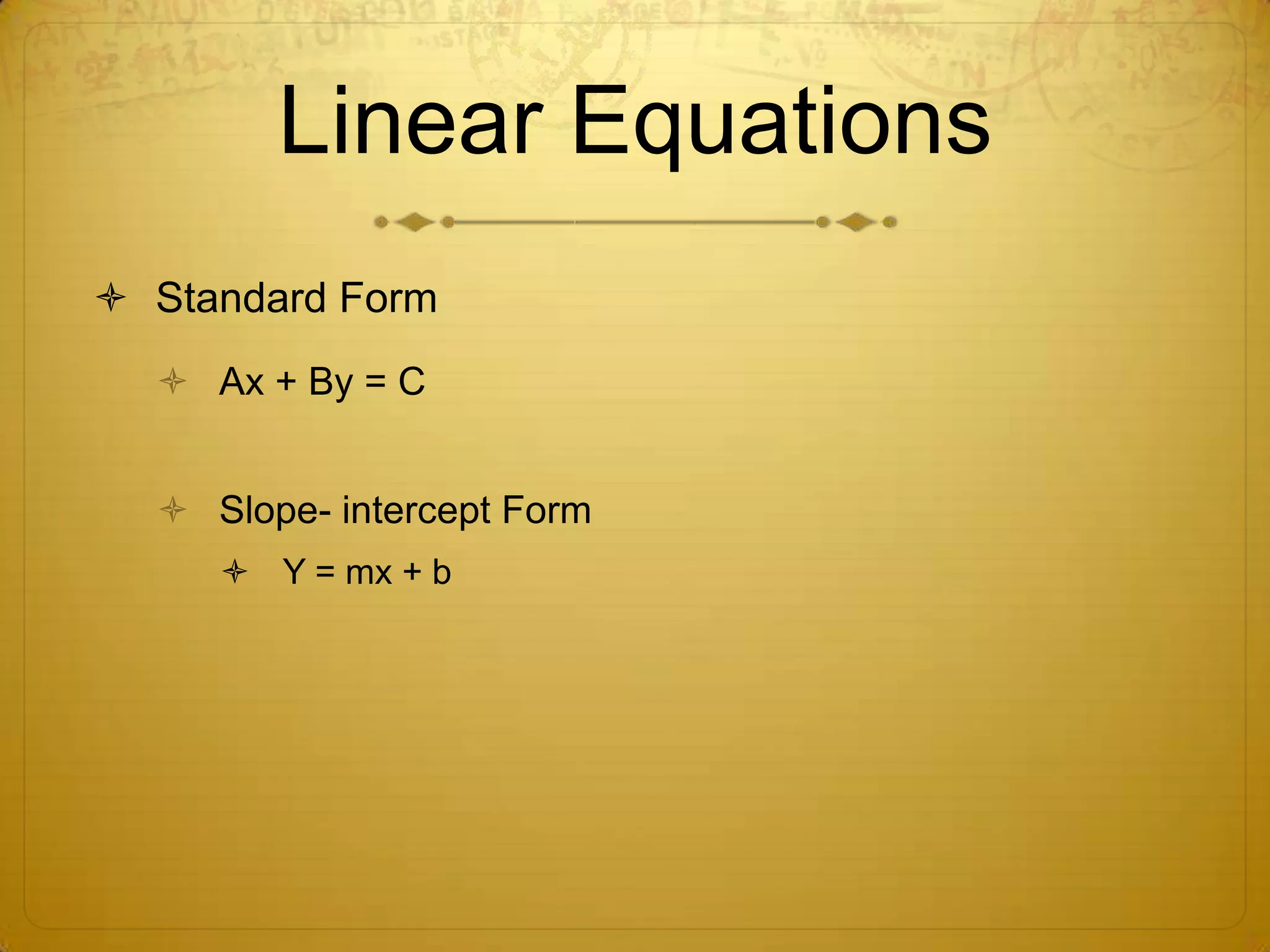Notes 1-3 pre-calc Graphing Linear Equations | PPTX