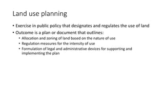 Introduction to town and Urban planning | PPTX