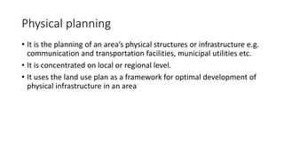 Introduction to town and Urban planning | PPTX