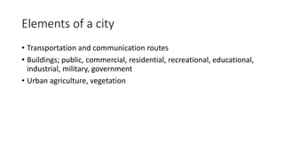 Introduction to town and Urban planning | PPTX