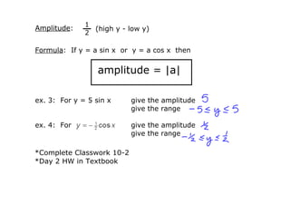 Notes 10-2: amplitude | PDF