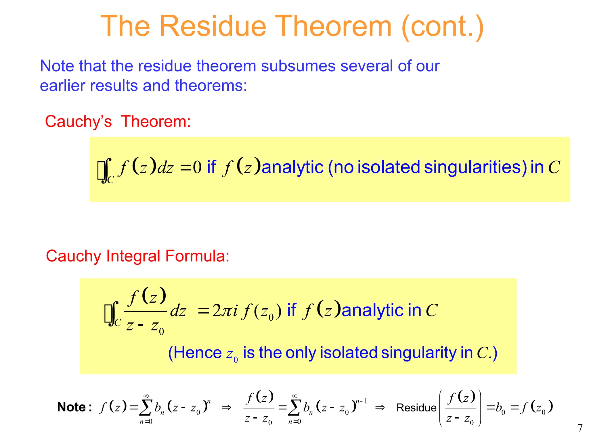 Residue theorem for cauchy in engineering | PPTX