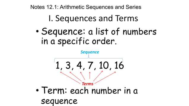 Notes 12.1 Arithmetic Sequences and Series.pdf