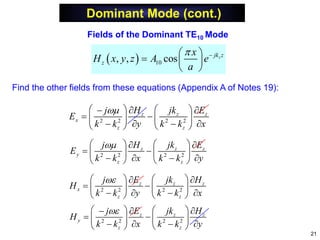 Rectangular_waveguide_description and equation | PDF