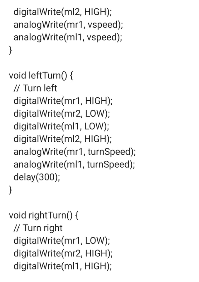 Line following robot program Arduino Uno | PDF