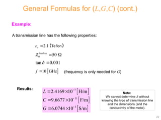 Notes 3 5317-6351 Transmission Lines Part 2 (TL Formulas).pptx