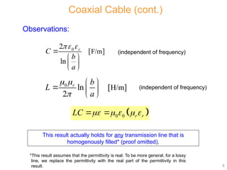 Notes 3 5317-6351 Transmission Lines Part 2 (TL Formulas) (2).pptx