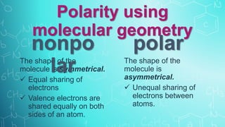 Polarity of Molecules | PPTX