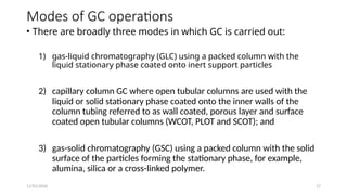 chromatographic methods (gc and hplc instrumentation | PPTX