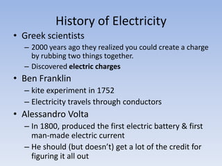 Electricity Notes | PPTX