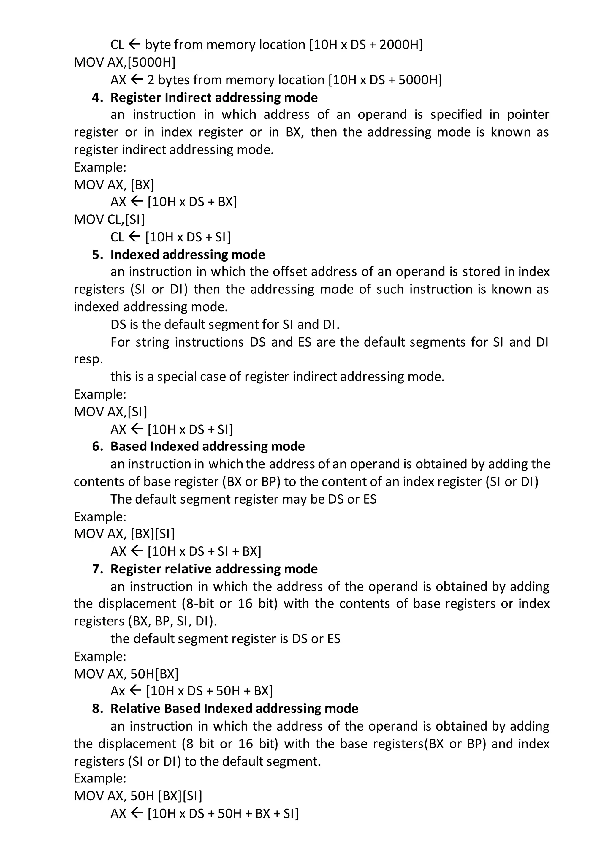 Notes 8086 instruction format | DOCX | Programming Languages | Computing