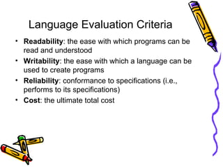 Notes from Sebesta | PPT