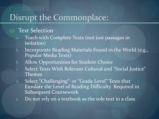 Notes about critical literacy | PPT