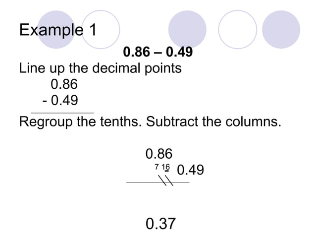 Adding & Subtracting Decimals | PPT