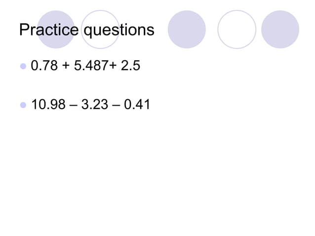 Adding & Subtracting Decimals | PPT