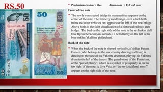 Notes and coins in circulation of sri lanka slide share | PPTX