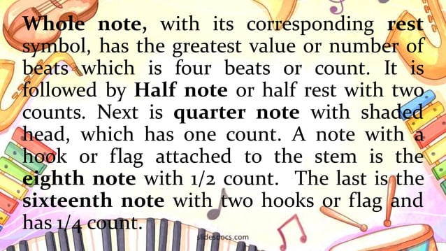 NOTES and Rest.pptx | Classical Music | Music