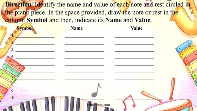 NOTES and Rest.pptx | Classical Music | Music