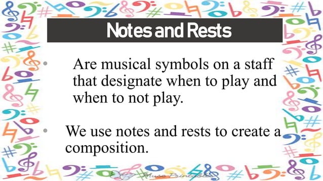 Teaching Demonstration for Notes and Rests.pptx | Music | Entertainment