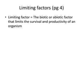 Notes biotic abiotic factors | PPTX