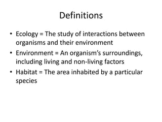 Notes biotic abiotic factors | PPT