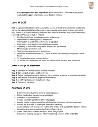 Design of Experiments and Optimization Techniques | PDF