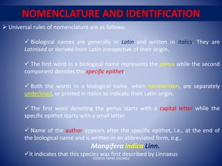 THE LIVING WORLD CLASS 11 BIOLOGY | PPTX