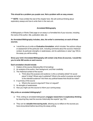 Notes chapter 7, the allyn & bacon guide to writing | PDF