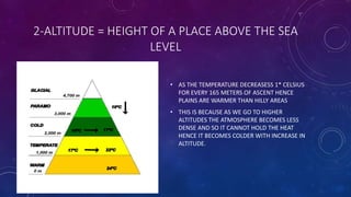 NCERT Geography Notes cl9 ch4 climate as ppt | PPTX